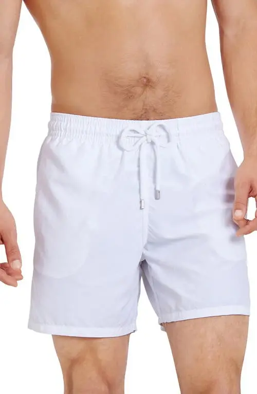 Vilebrequin Moorea Solid Swim Trunks - Blanc