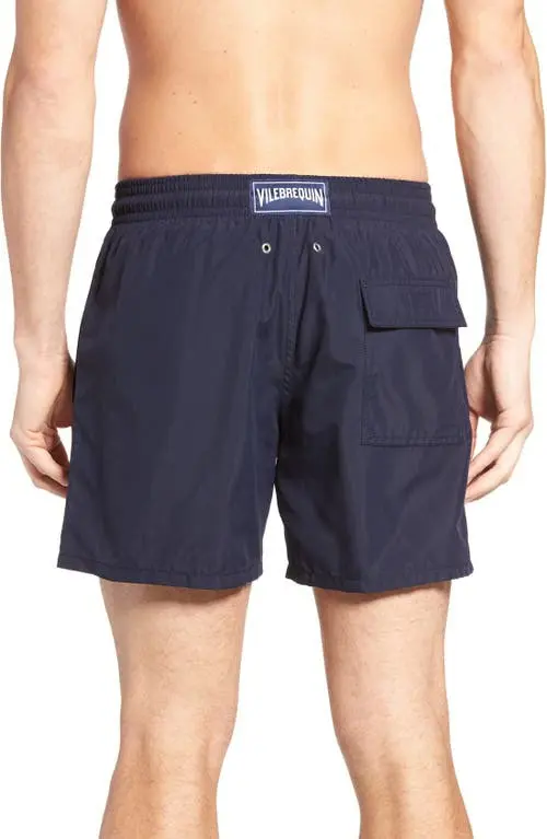 Vilebrequin Moorea Solid Swim Trunks - Navy