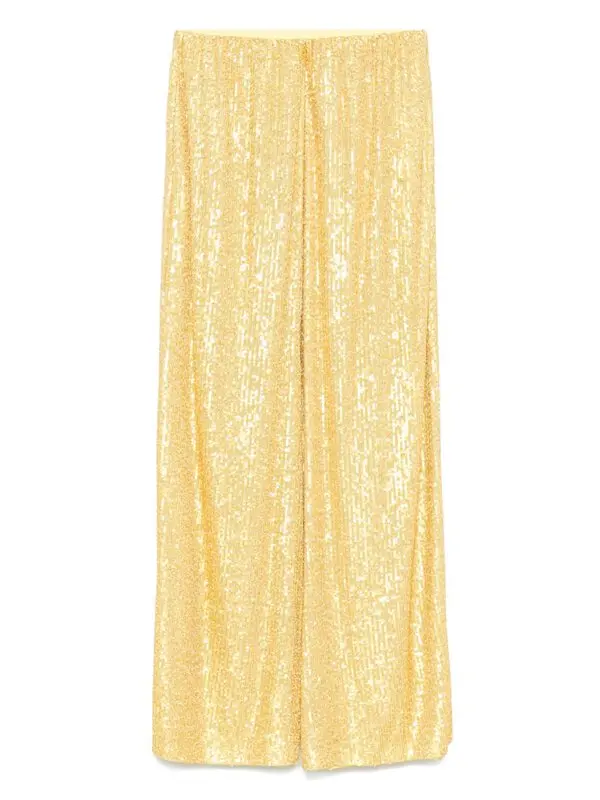 Norma Kamali Wide Leg Trousers - Yellow