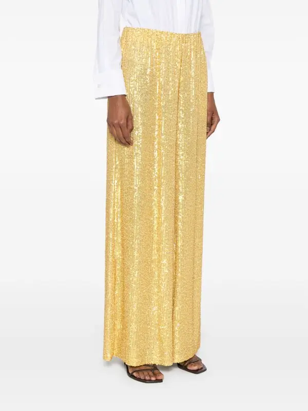 Norma Kamali Wide Leg Trousers - Yellow