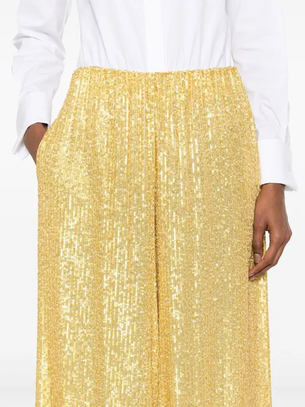 Norma Kamali Wide Leg Trousers - Yellow