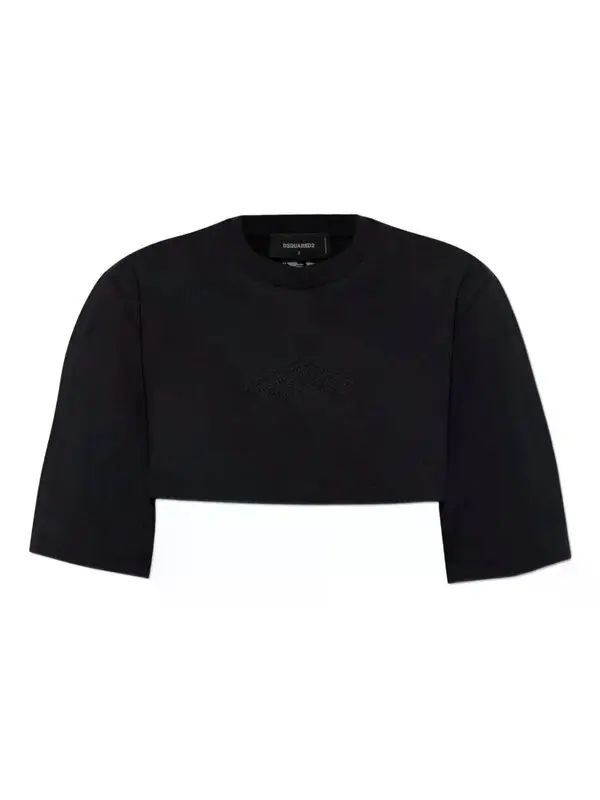 Dsquared2 Cotton Cropped Sweatshirt