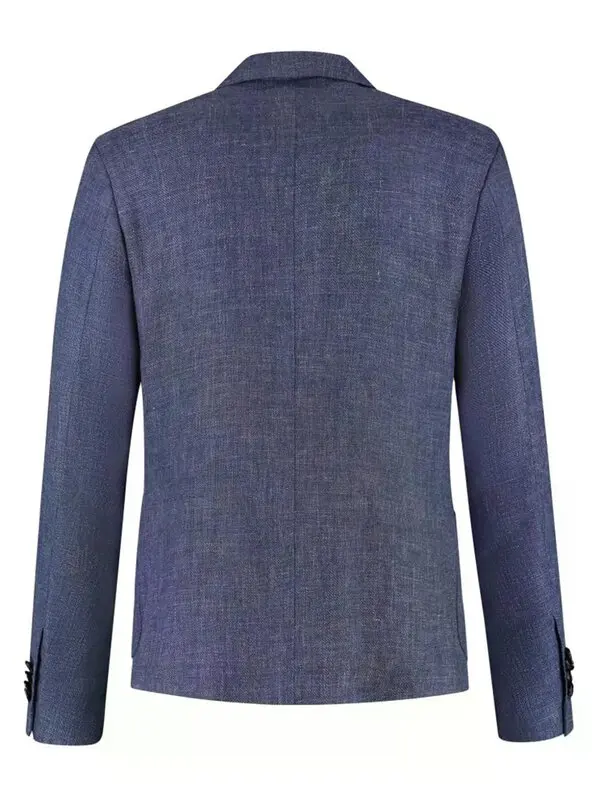LUIGI BORRELLI Single-breasted Blazer - Blue
