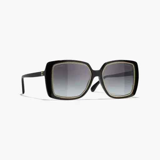 Chanel Square Sunglasses - Black