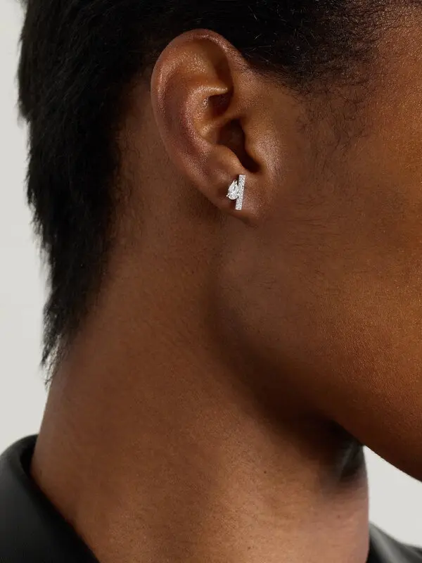 REPOSSI Serti Sur Vide Diamond Single Earring