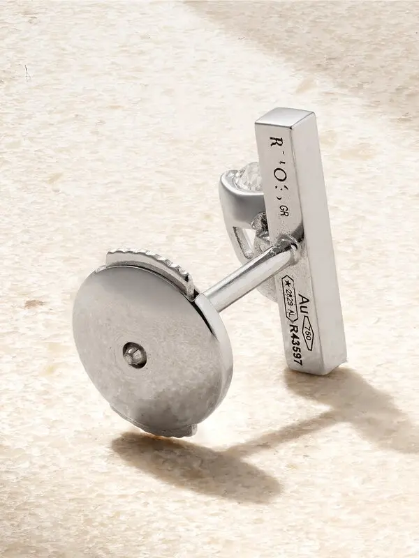 REPOSSI Serti Sur Vide Diamond Single Earring