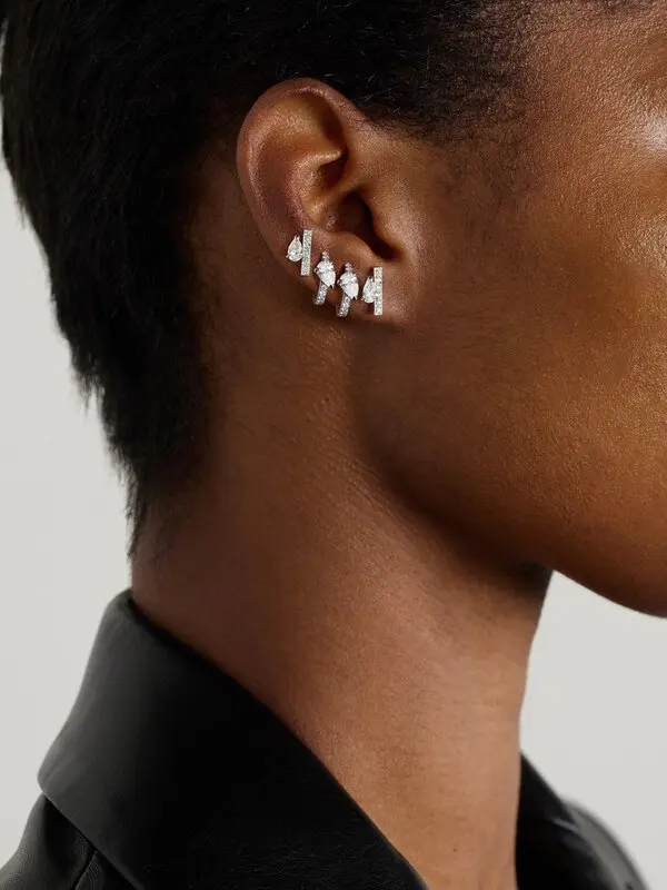 REPOSSI Serti Sur Vide Diamond Single Earring