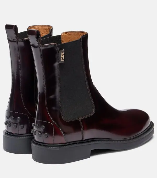 TOD'S Leather Ankle Chelsea Boots