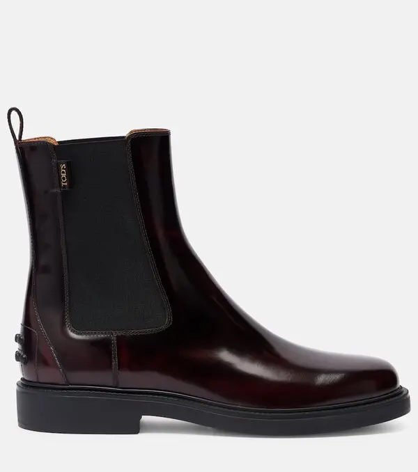 TOD'S Leather Ankle Chelsea Boots