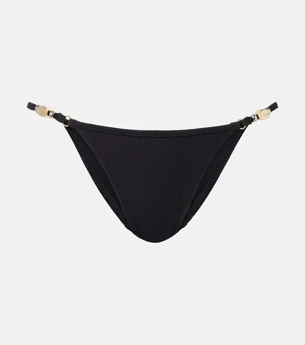 SAME Embellished Bikini Bottoms - Black