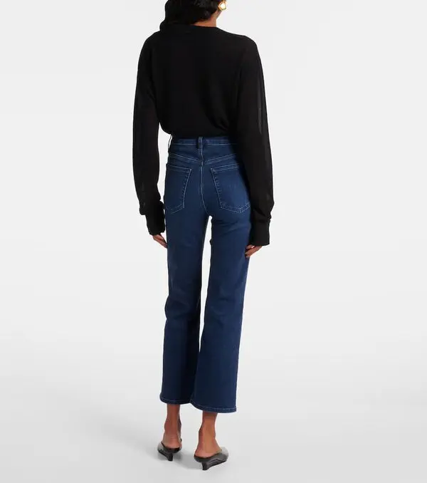 FRAME Reboot Crop High-rise Bootcut Jeans