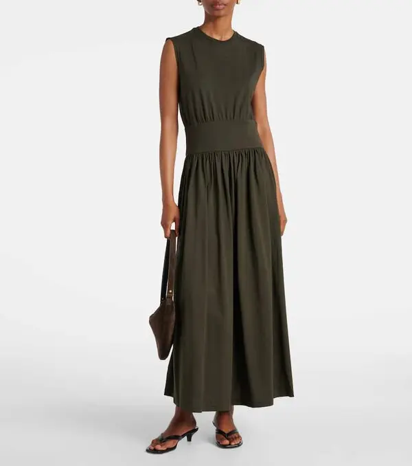TOTEME Cotton Jersey Maxi Dress - Brown