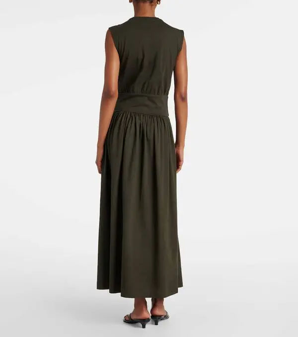 TOTEME Cotton Jersey Maxi Dress - Brown