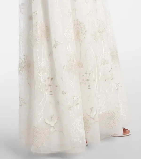 Costarellos Embroidered Bridal Gown