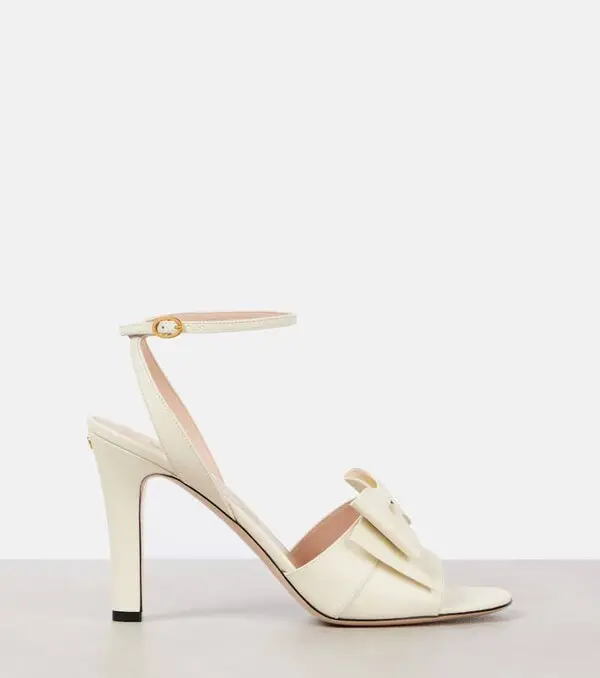 Valentino Garavani Bow-detail Leather Sandals