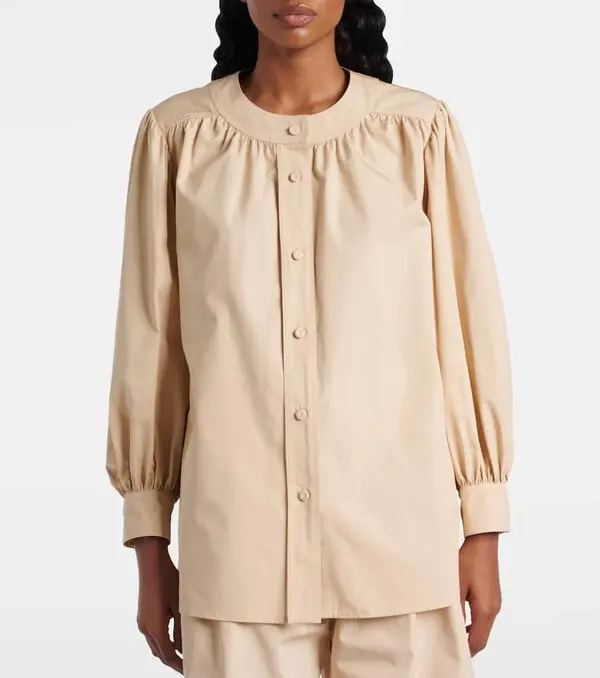 Loro Piana Hailey Cotton Blouse