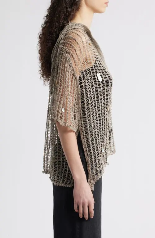 NIKKI LUND Aaliyah Sequin Hooded Sweater