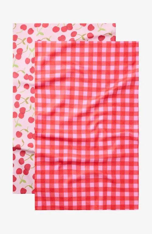 GEOMETRY Kitchen Tea Towel Set - Cheery Gingham