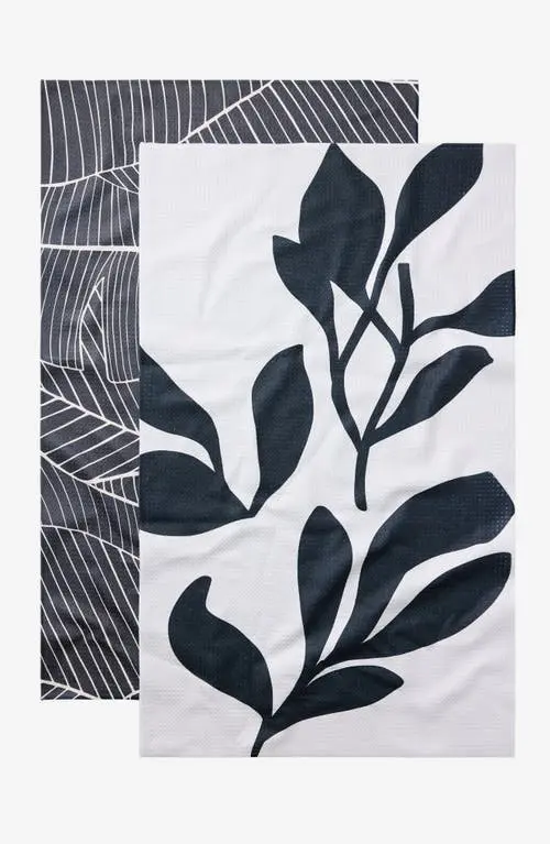 GEOMETRY Kitchen Tea Towel Set - Palms