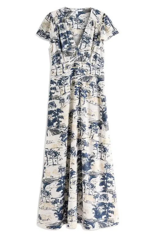 NEXT Print Tie Back Maxi Dress