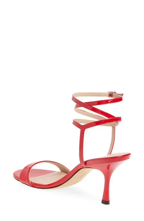 STUART WEITZMAN Nudist Wrap 85 Sandal - Cherry