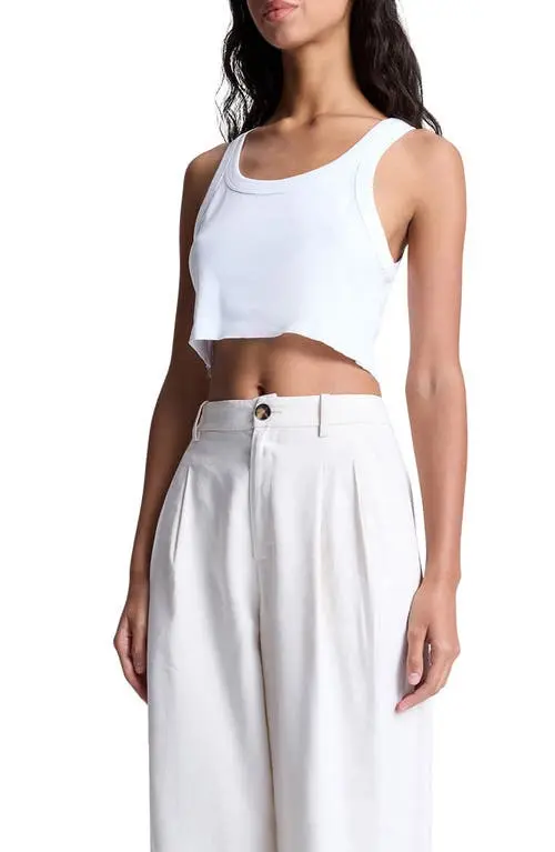 A.L.C. Halsey Crop Tank - White