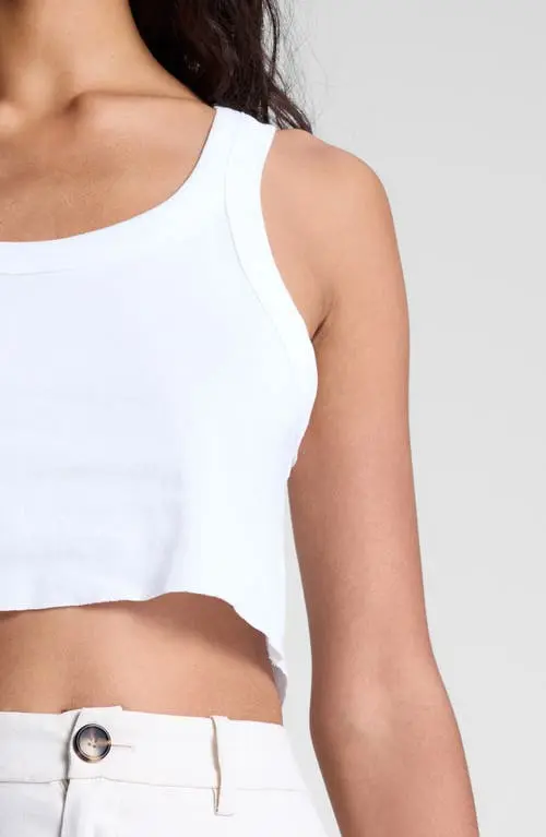 A.L.C. Halsey Crop Tank - White