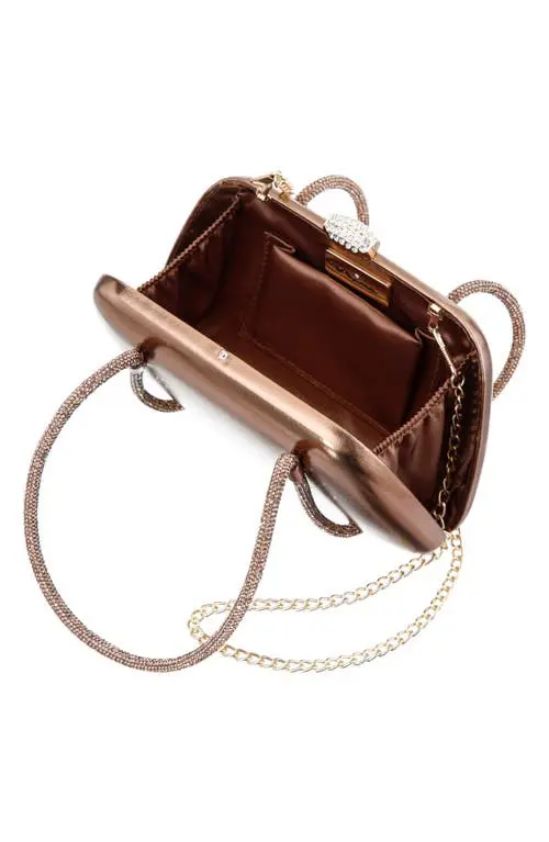 Nina Camara Frame Clutch - Bronze