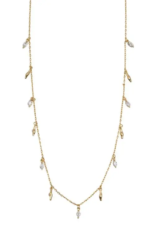 Argento Vivo Molten Charm Necklace - Gold
