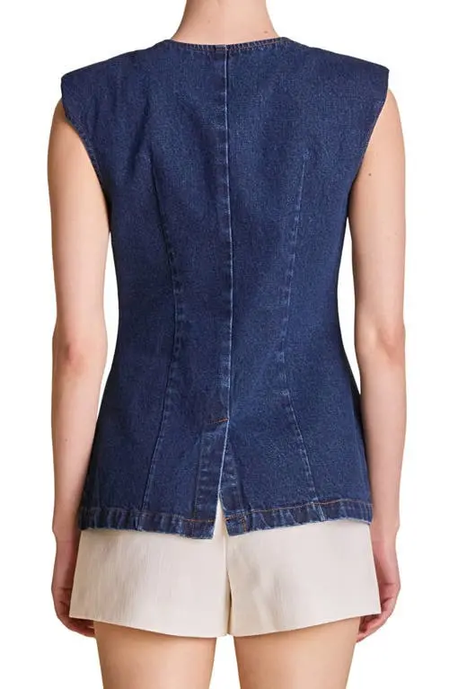 Endless Rose Button Cutaway Vest