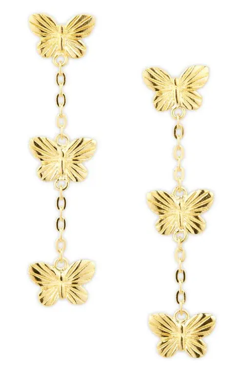 KIARA BY KI-ELE Nadine Butterfly Drop Earrings - Gold