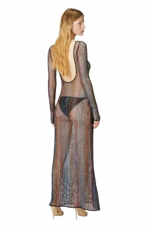 Missoni Long Cover-up In Mesh With Open Back