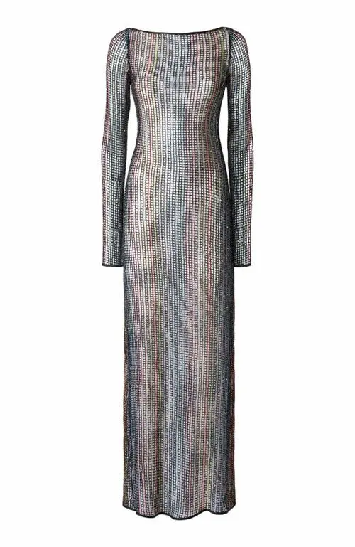Missoni Long Cover-up In Mesh With Open Back