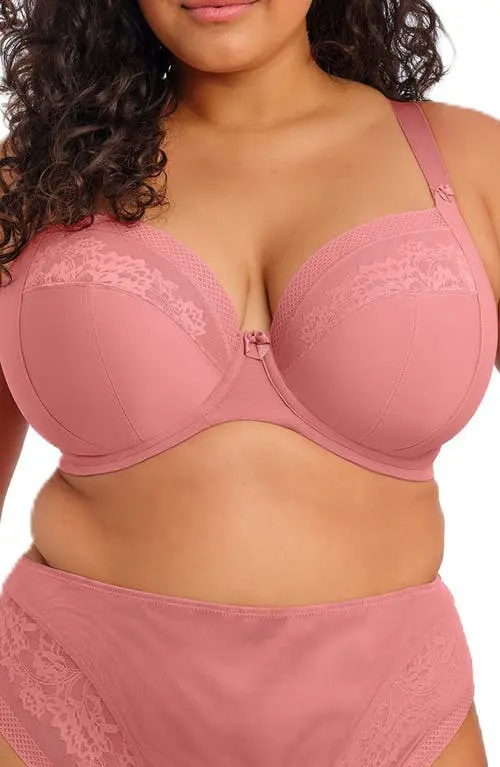 Elomi Nerina Underwire Plunge Bra - Dusty Rose