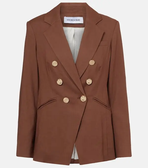 Veronica Beard Elle Dickey Linen-blend Blazer
