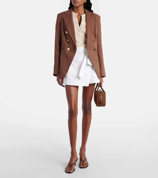 Veronica Beard Elle Dickey Linen-blend Blazer