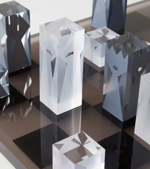 Jonathan Adler Acrylic Chess Set