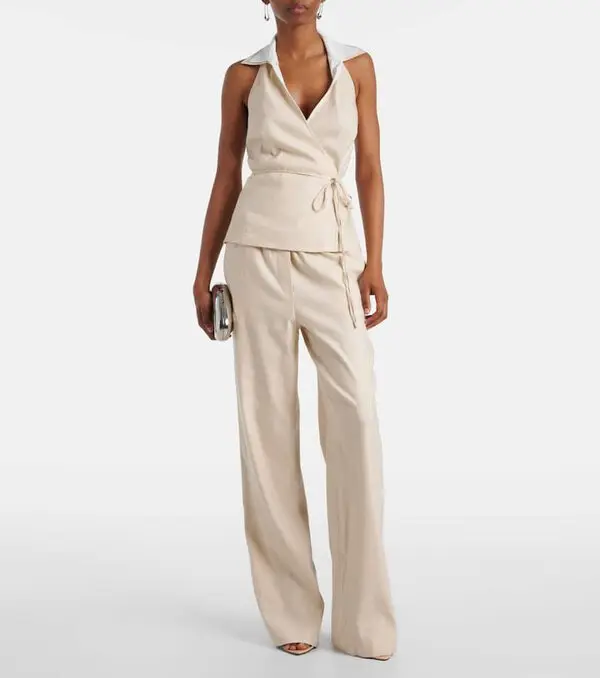 Simkhai Campbell Linen Top