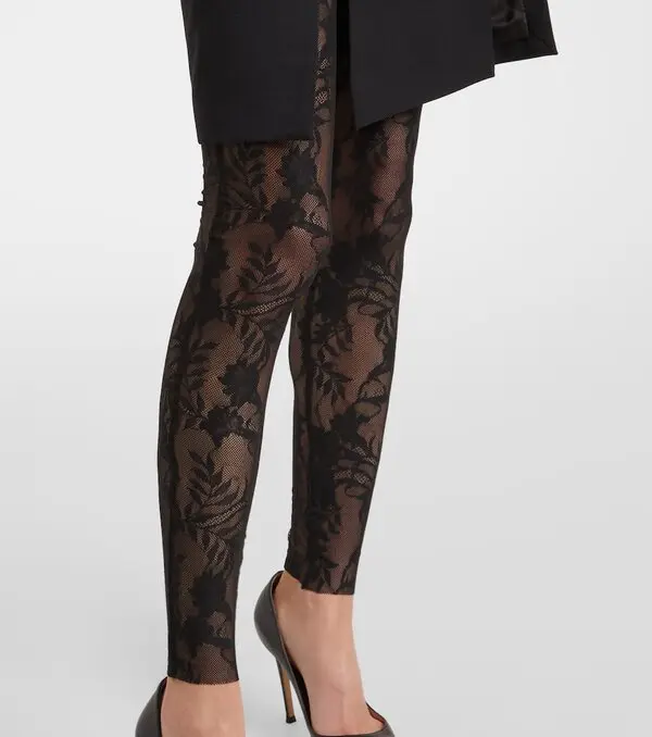 Norma Kamali Floral Lace Catsuit