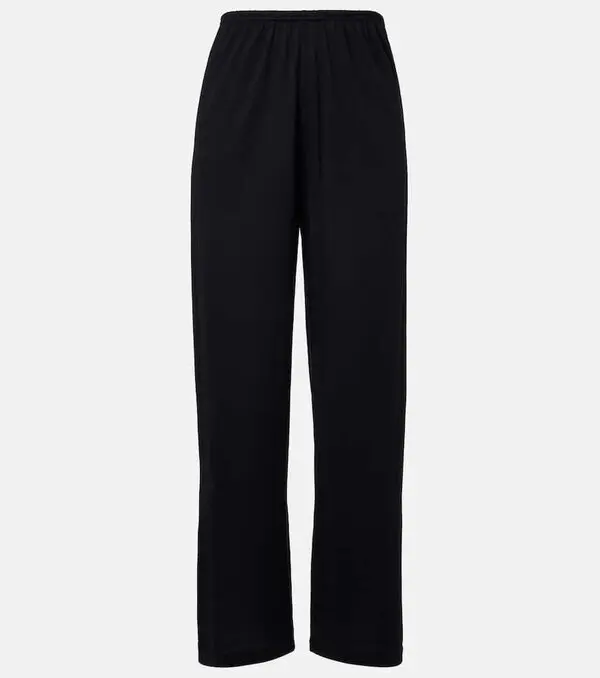 TOTEME Cotton And Silk Straight Pants