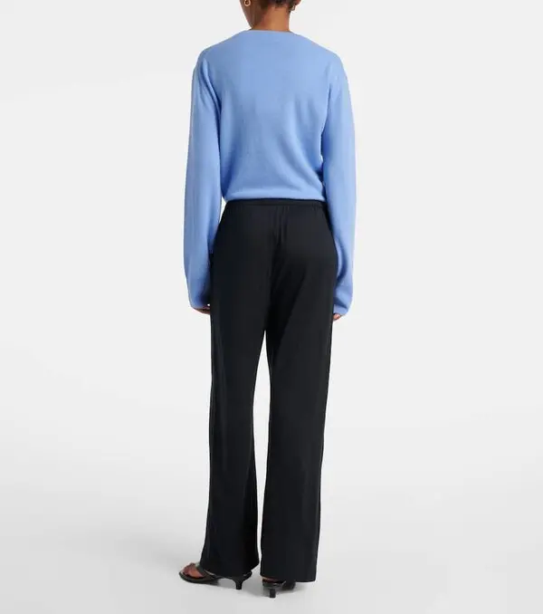 TOTEME Cotton And Silk Straight Pants