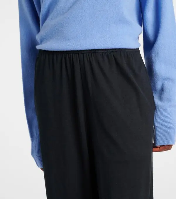 TOTEME Cotton And Silk Straight Pants