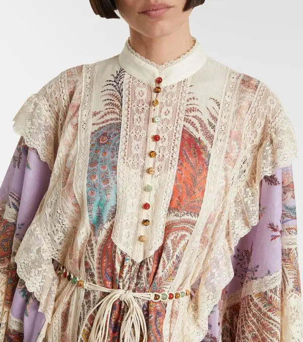 Zimmermann Rhiannon Embroidered Floral Minidress