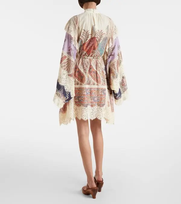 Zimmermann Rhiannon Embroidered Floral Minidress
