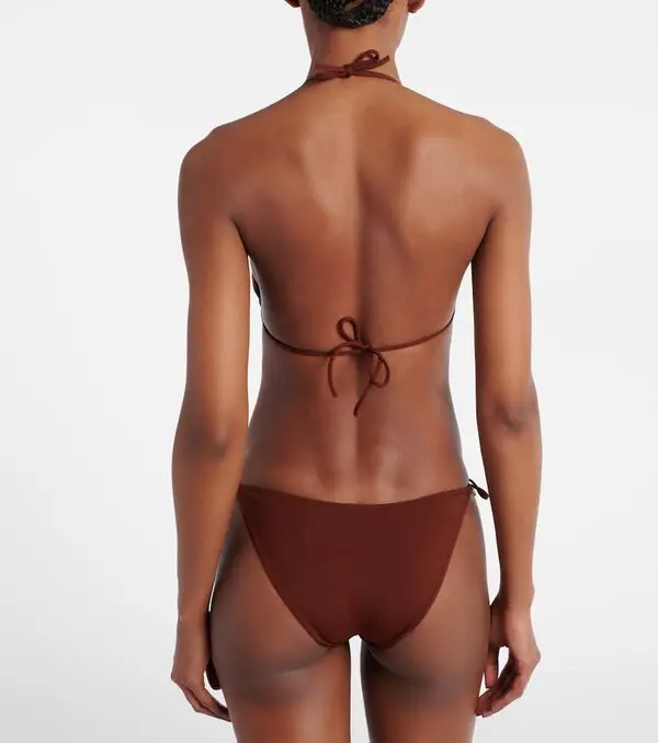 ERES Exquise Embellished Bikini Bottoms - Brown