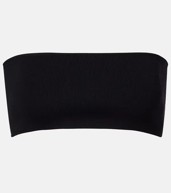 TOTEME Jersey Bandeau Top - Black