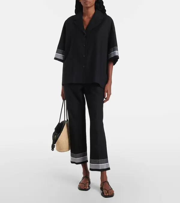 JOSEPH Leopold Cotton And Silk Shirt
