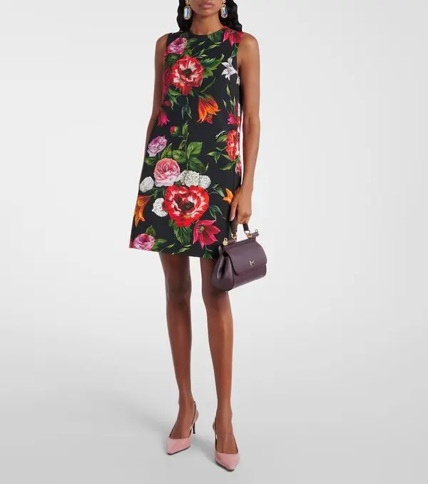 Dolce & Gabbana Floral Minidress - Multicoloured