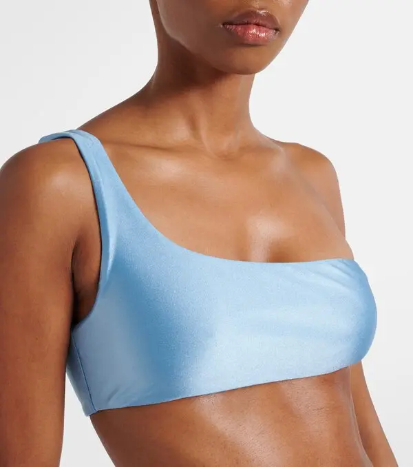 Jade Swim Eliza One-shoulder Bikini Top - Blue