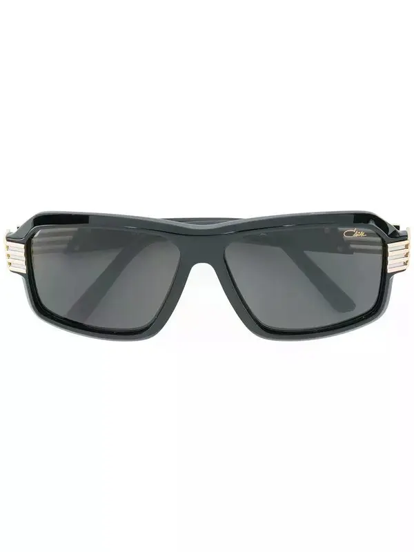 Cazal Acetate Square Frame Sunglasses - Black
